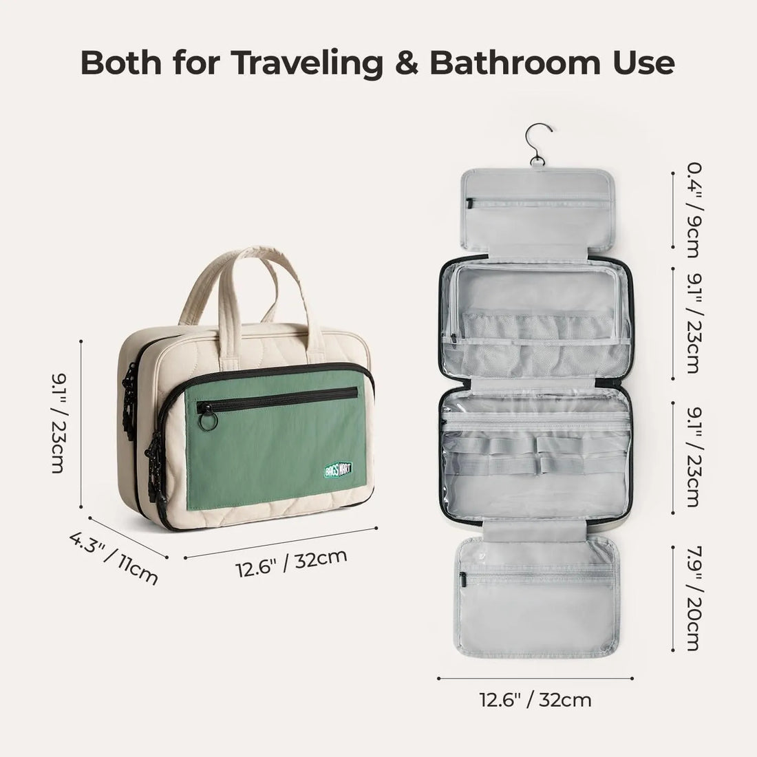 Paz Hanging Travel Toiletry Bag | BAGSMART