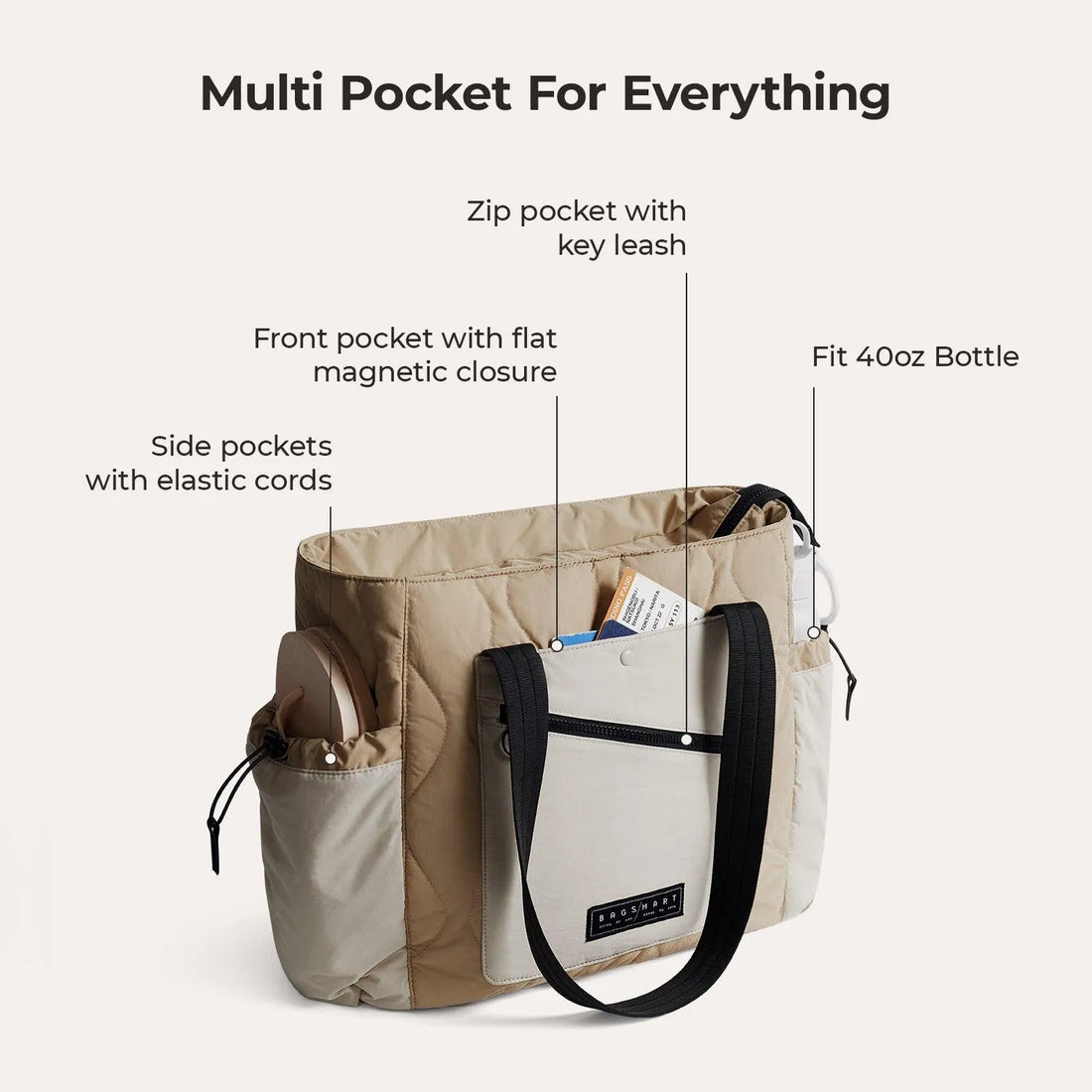 Paz 23L Featherlight Work Tote Bag | BAGSMART